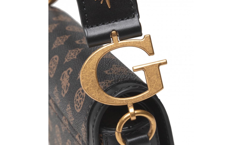 Сумка Guess dream flap коричневая купить.